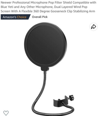 NEEWER POP FILTER Broadcasting and Recording Microphone Pop Shield | eBay