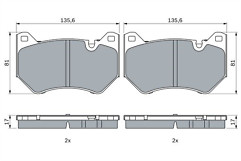 Bosch 0986424966 Brake Pad Set for sale online | eBay UK