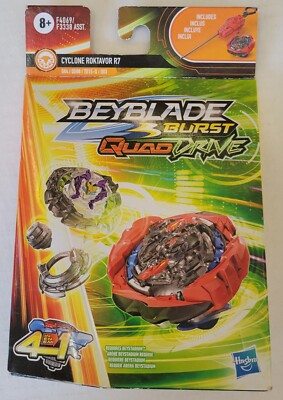 Beyblade Burst QuadDrive Cyclone Roktavor R7 Spinning Top Starter Pack ...