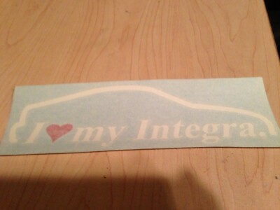 96-00 Honda Integra Acura Hatchback DC DC2 Decal Vinyl Sticker Rare new ...