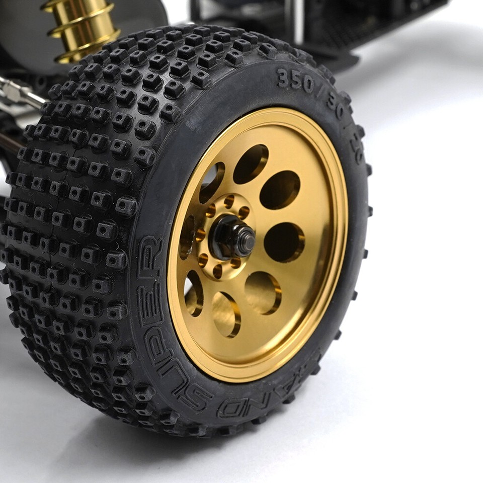 Yeah Racing WL-0171GD Alum CNC 8 Spoke Rim Set for Kyosho Optima / Mid ...