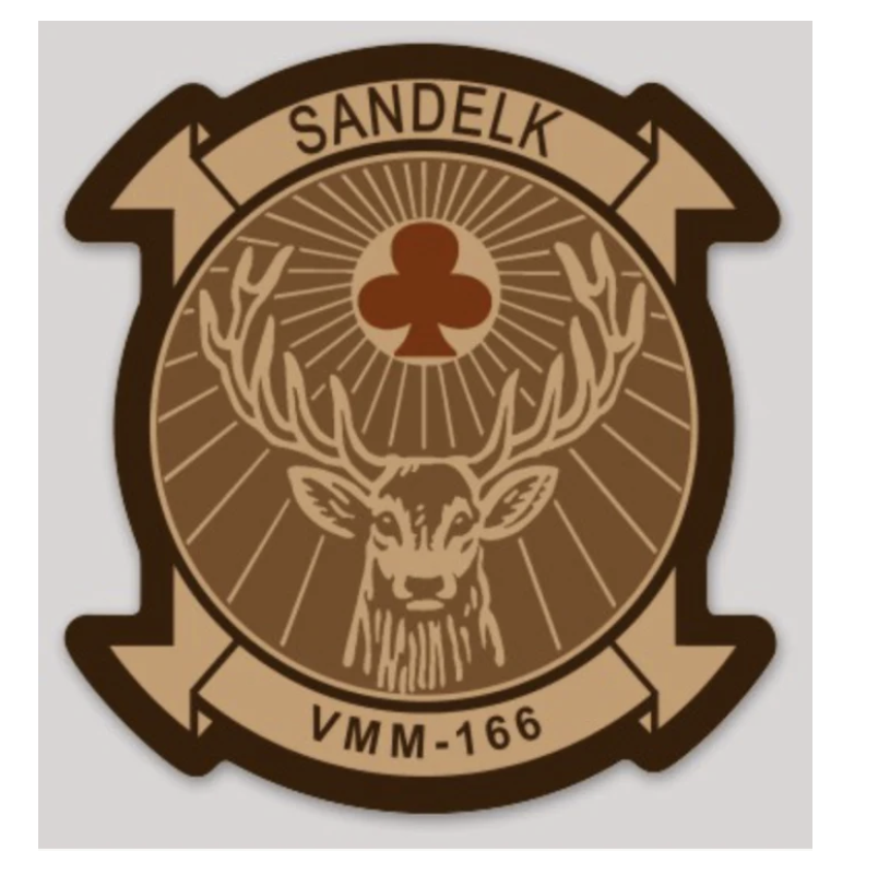 4" MARINE CORPS VMM-166 SANDELK VINYL STICKER DECAL | eBay