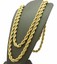 HIP HOP 14K GOLD PLATED RAPPER'S 8mm 24" & 8mm 30" ROPE 2 CHAIN ...