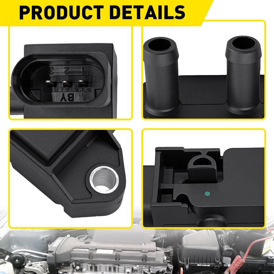 for VW Audi DPF Sensor Diesel Particulate Filter Differential Pressure ...