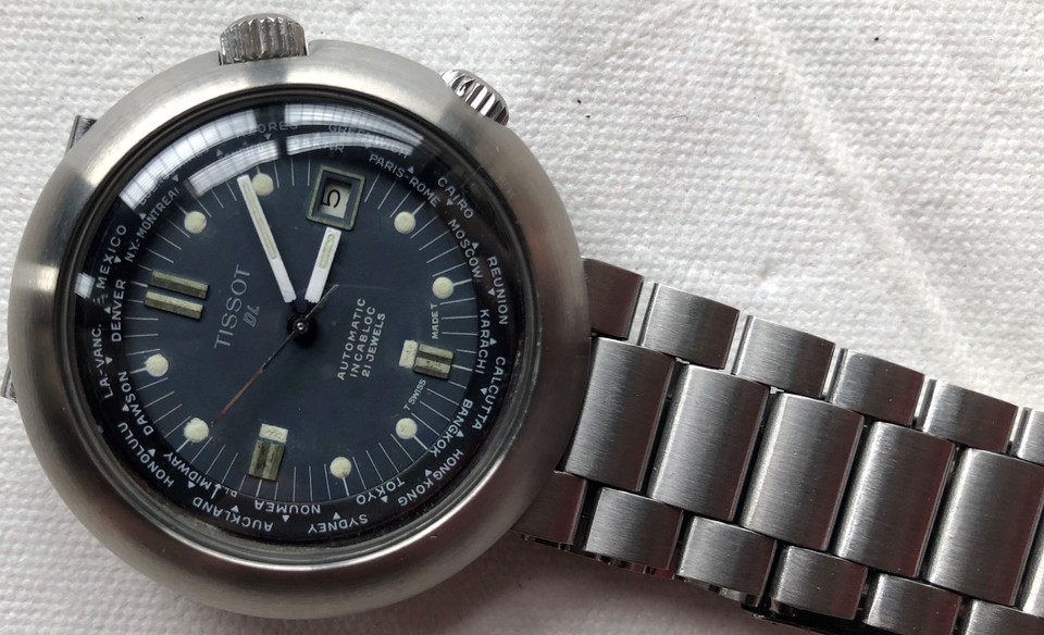 Tissot DL Super Compressor automatic mens wristwatch steel case all ...