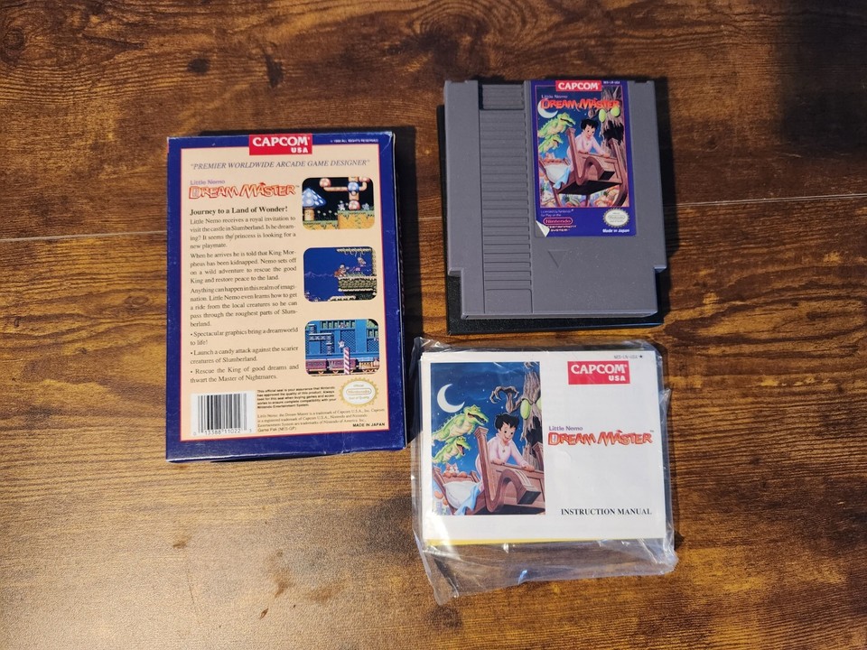 Little Nemo: The Dream Master Nintendo NES COMPLETE IN BOX Capcom Wow ...