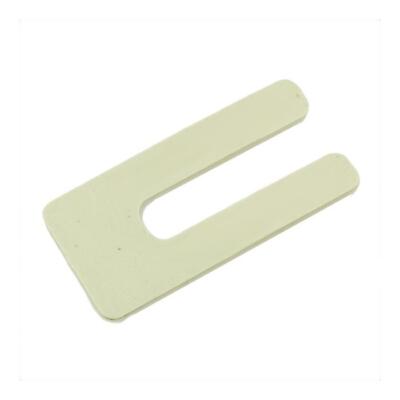 Pack of 5 White Plastic 1.5mm x 75mm x 36mm Horseshoe Window Packer ...