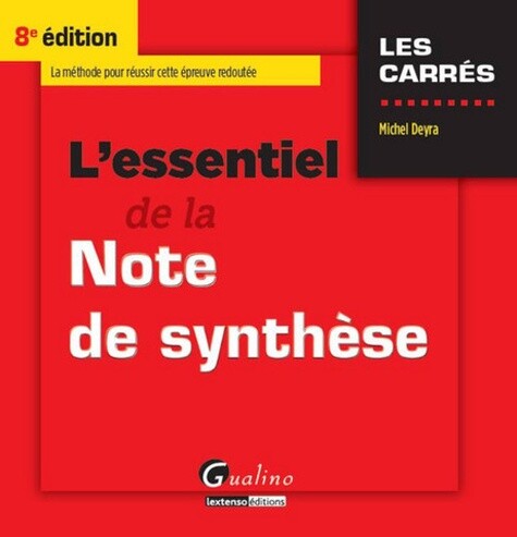 L'Essentiel de la note de synthese 8eme Ed., Michel Deyra | eBay