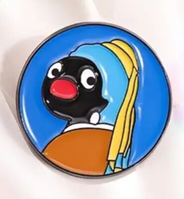 Pingu the penguin enamel pin Pingu with a Peal Earing - Free AU Post ...
