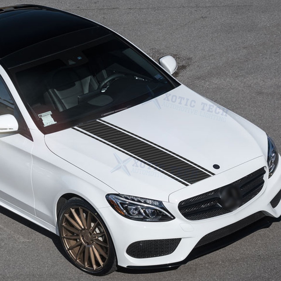 Racing Hood Stripes Stickers Vinyl Decal Decoration For Car SUV Truck ...