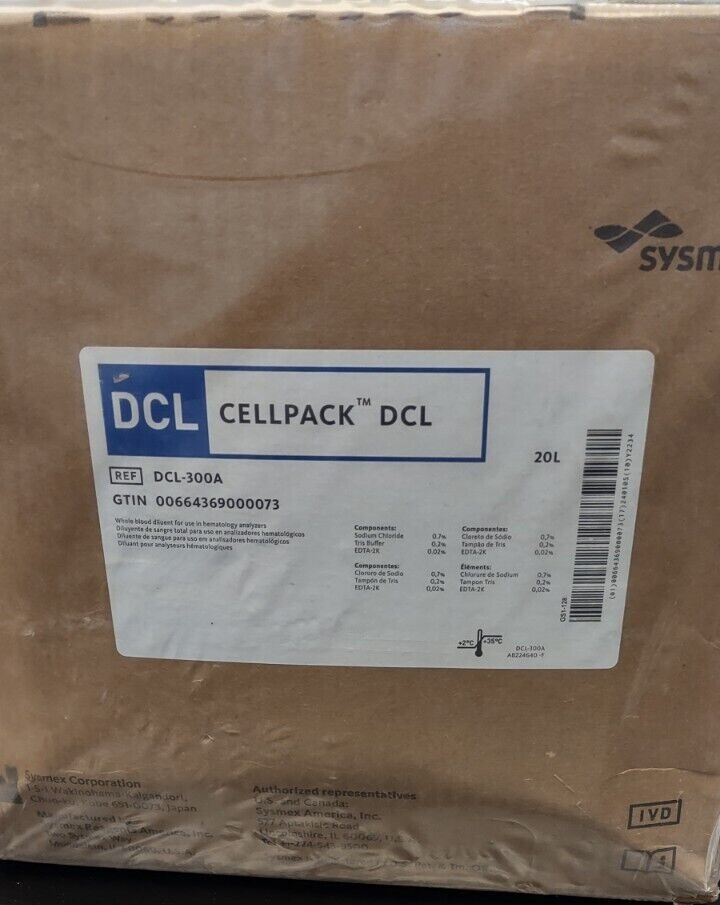 SYSMEX CELLPACK DCL 20L -Sealed Box | eBay