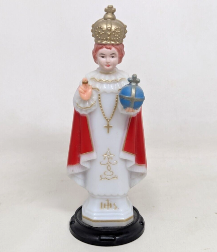 Vintage Infant of Prague Child Jesus IHS Plastic 4.5" Religious ...