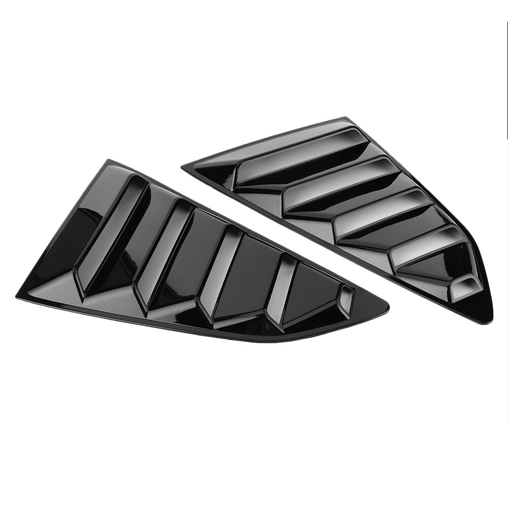 Window Louver Car Window Louver Window Side Vent Glossy Black Car ...