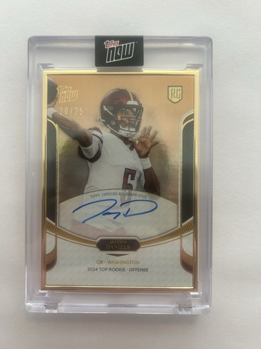 2024 Topps Now Rookie Campaign - Jayden Daniels #9-A Gold Framed ...