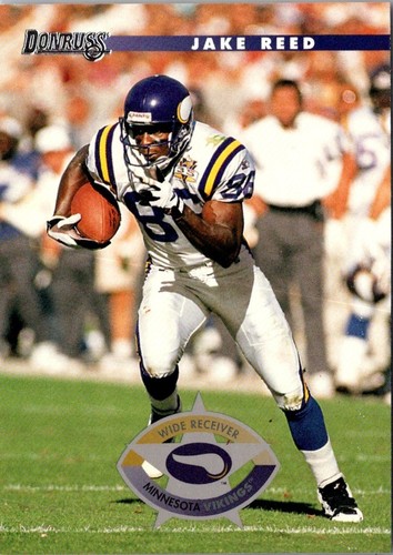 1996 Donruss Jake Reed #136 Minnesota Vikings Football Card | eBay