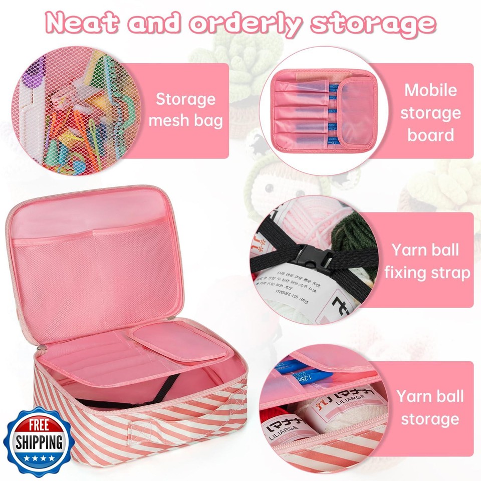 GMAK Crochet Kit for Beginners Adults Kids, 59 PCS Crocheting Set | eBay