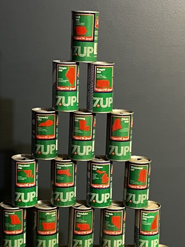 Vintage 1976 7-Up Soda Cans Displaying Uncle Sam Complete Set of 50 ...