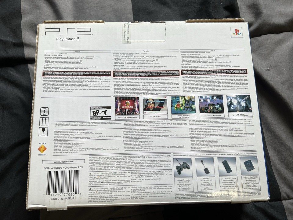 Sony Playstation 2 Slim PS2 Console Charcoal Black SCPH-90001 SEALED | eBay