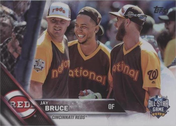 2016 Topps Update Series - All-Star Jay Bruce #US246 Rainbow Foil for ...