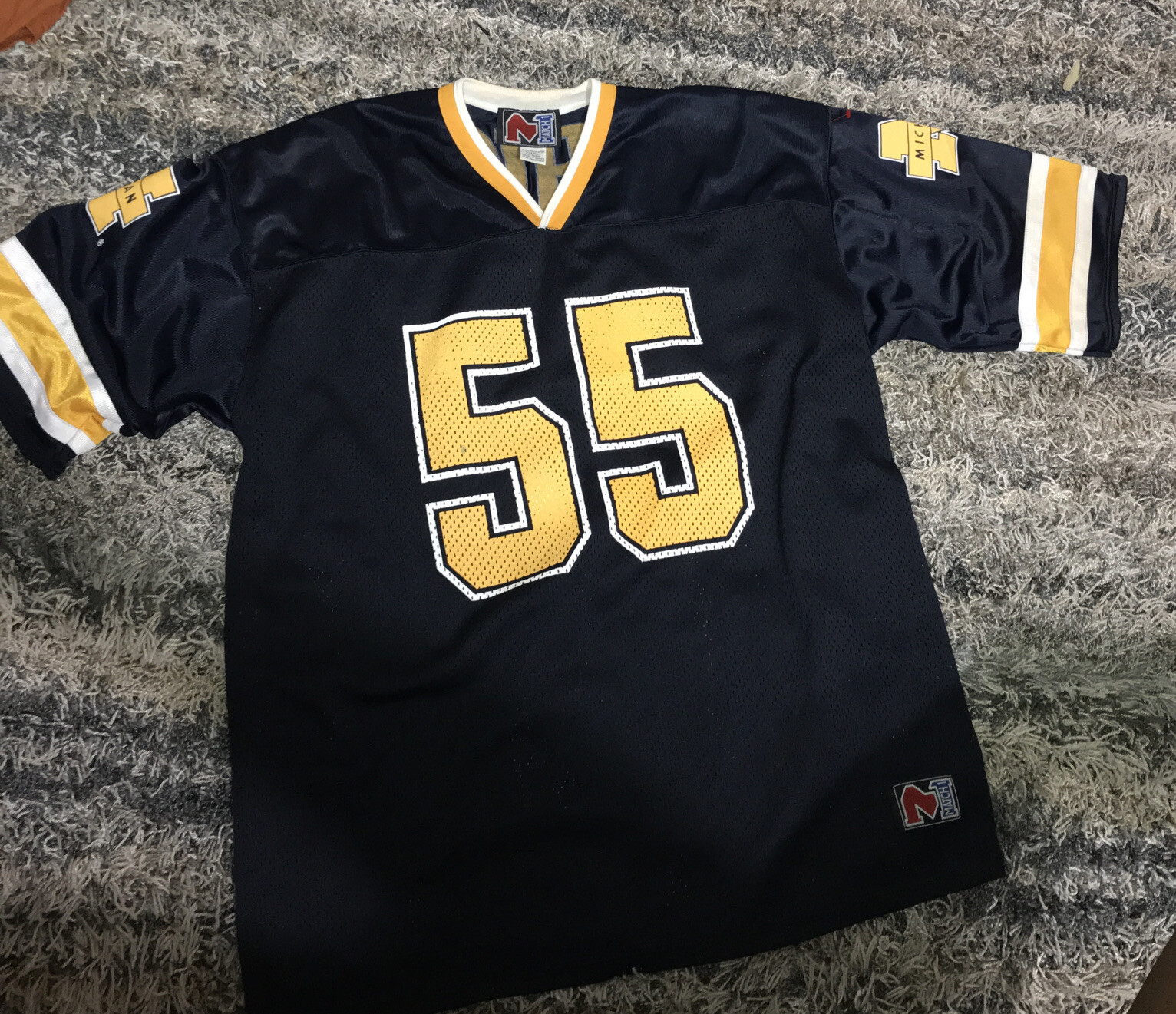 Vintage Michigan football Wolverines 55 Match 1 Mens Jersey Sz XL | eBay