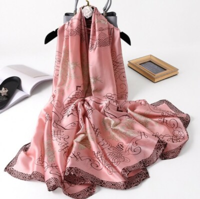 Seidentuch 180x90cm Edel Seide Schal Vintage Designer Halstuch Tuch ...