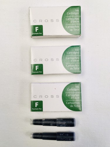 Cross Fountain Pen Ink Cartridges -- BLACK | eBay