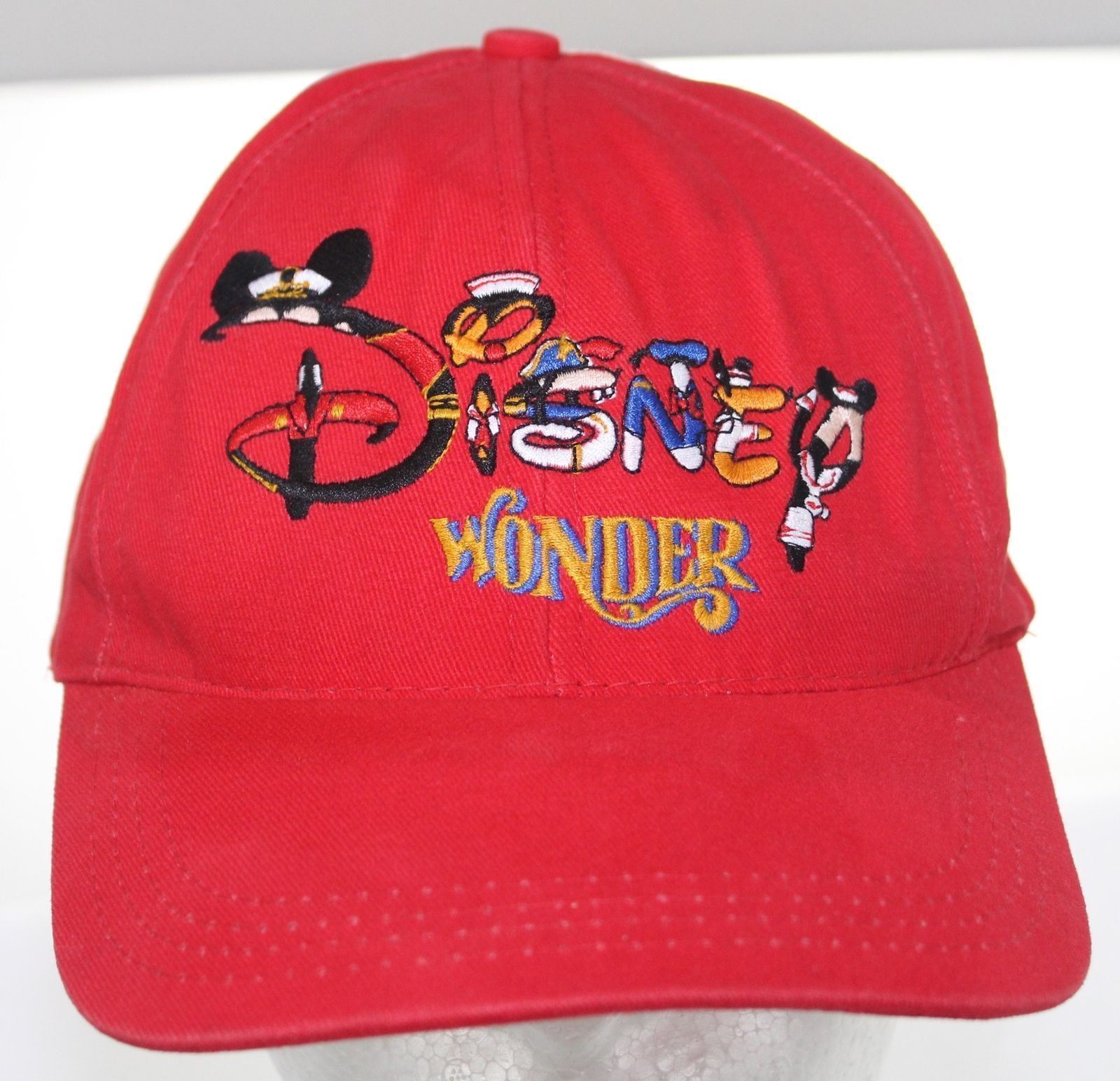 Vintage 1990s Disney Wonder Cruise Line Hat Capt. Mickey & Donald Duck ...