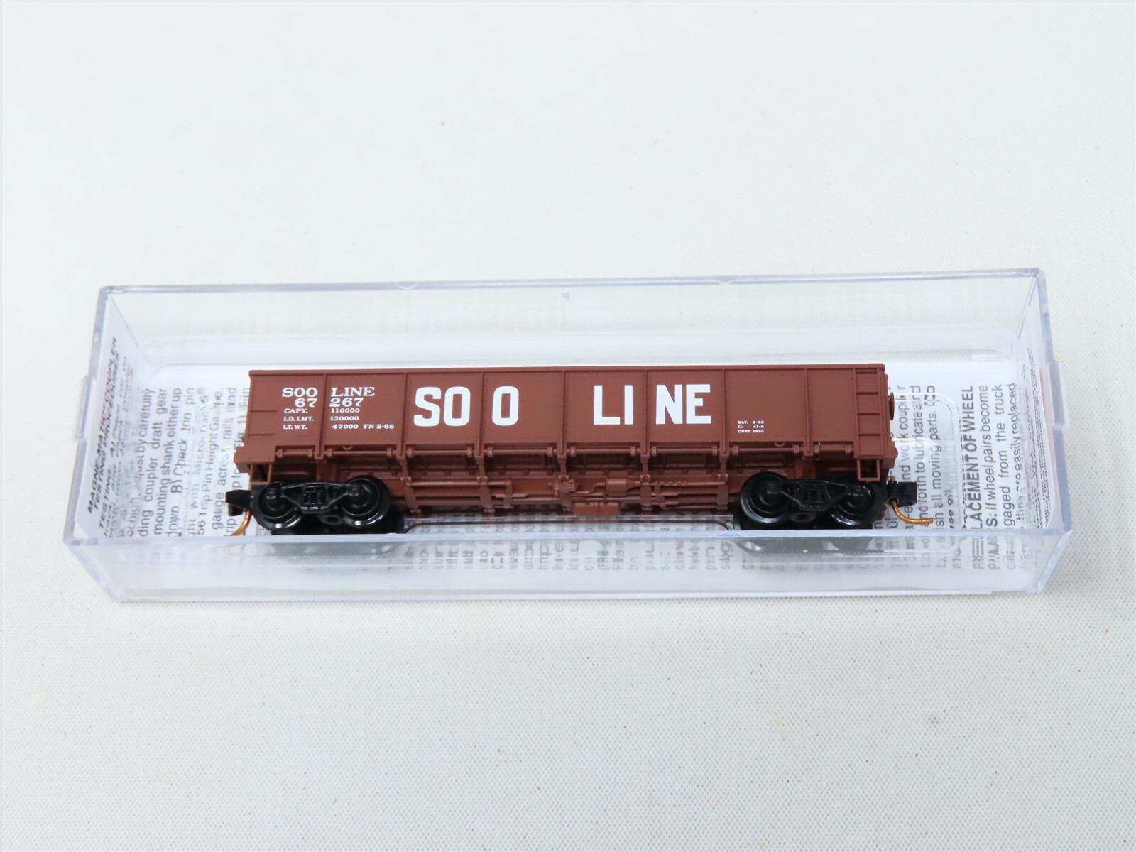 N Scale Micro-Trains MTL #08300020 SOO Line 40' Gondola w/ Pulpwood ...