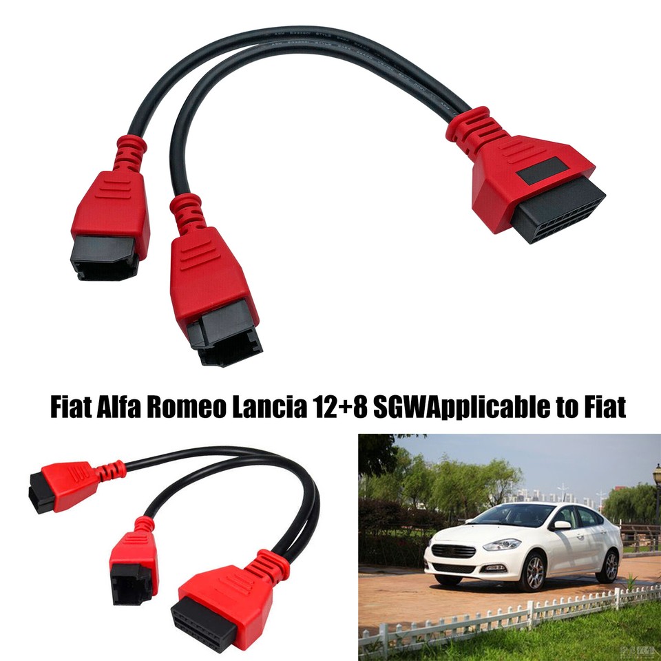 For FIAT ALFA ROMEO OBD 12 + 8 SGW Secure Gateway Bypass Adapter Lead ...