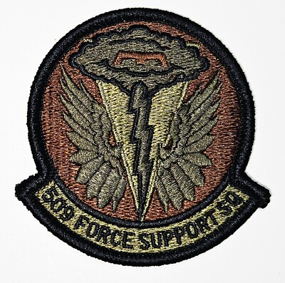 Air Force 509th Forces Support Squadron Subdued Hook Back Patch | eBay