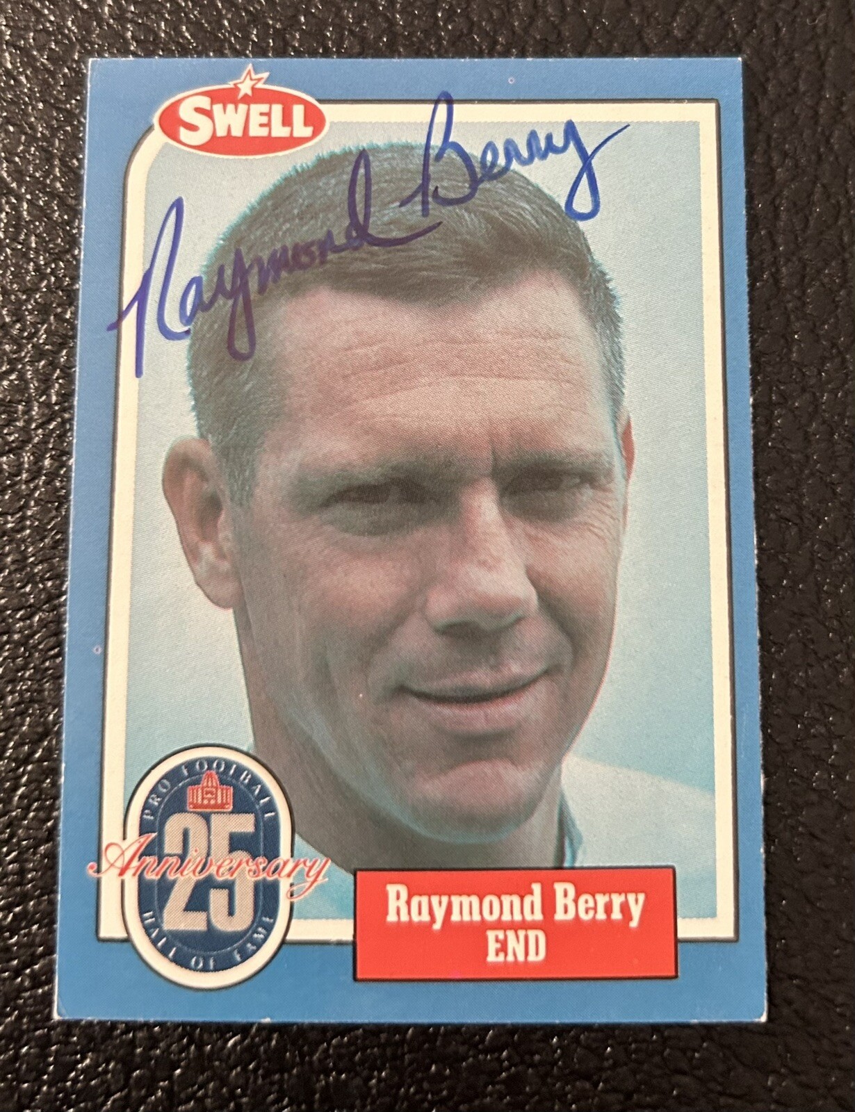 Raymond Berry signed Baltimore Colts HOF NFL 1988 Swell Card #12 COA | eBay