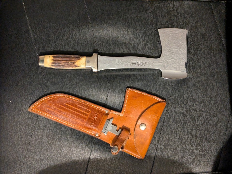 CASE Tested XX - Knife Axe Combo - Stag Handle | eBay