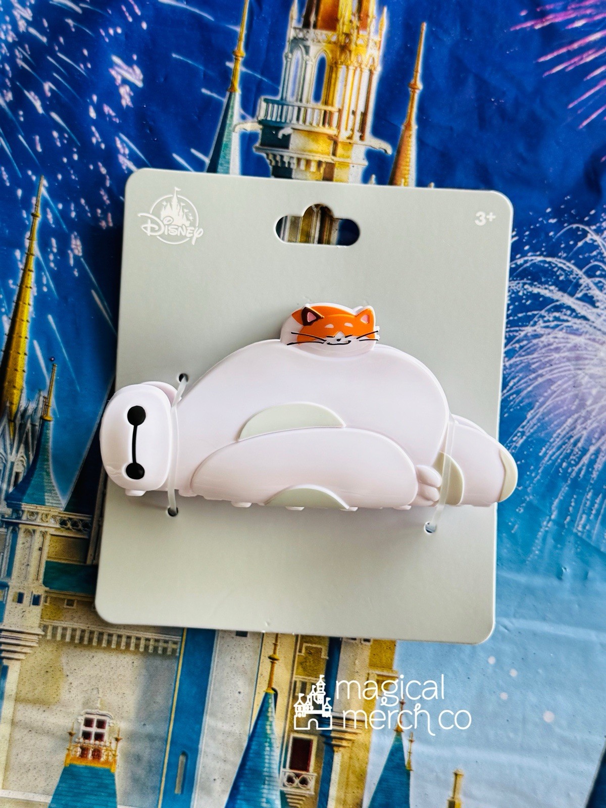 2025 Disney Parks Big Hero 6 Baymax & Mochi Plastic Hair Claw Clip New ...