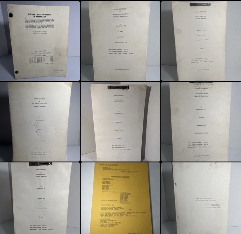 Vintage 1963-1983 Original Disney & MGM Movie Script Film LOT of 59 ...