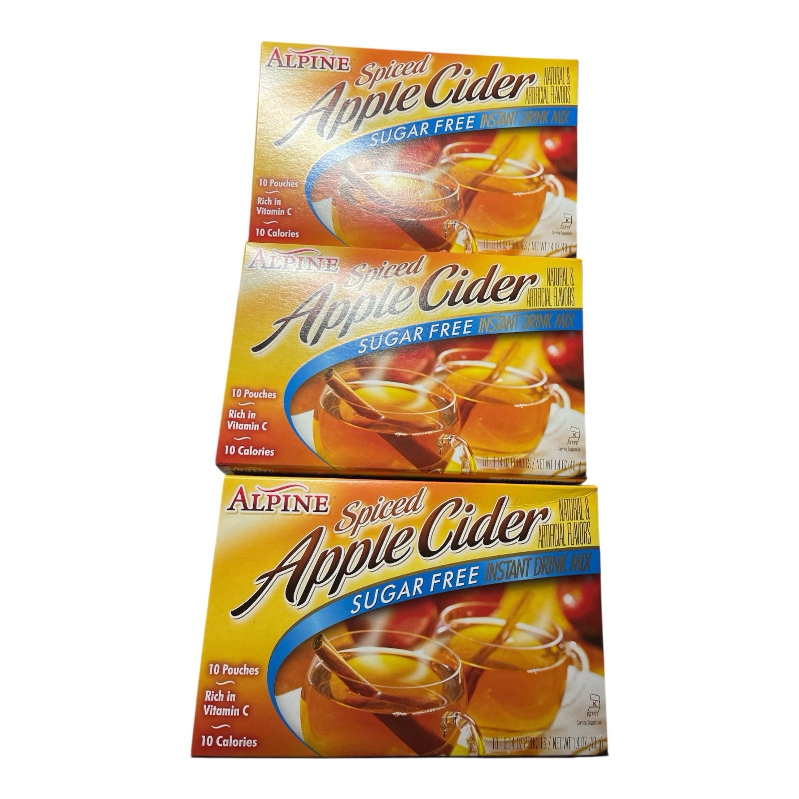 Alpine Spiced Cider Sugar Free Apple Drink Mix 30 Pack (3 x 10ct) NEW ...