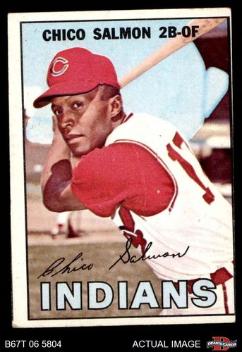 1967 Topps #43 Chico Salmon Indians 1.5 - FAIR | eBay