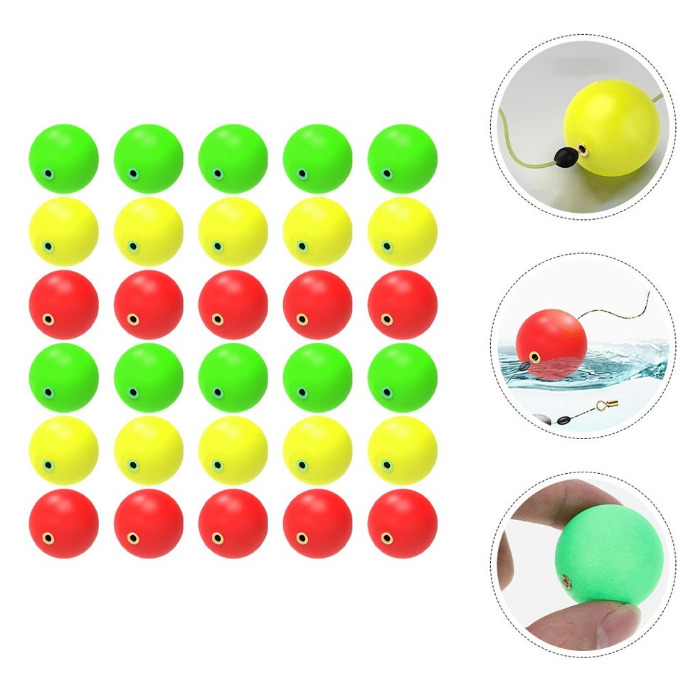 30Pcs Fishing Floats Fishing Foam Float Fishing Equipment Fishing Line ...