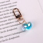 Shiny Acrylic Heart Keychain Bag Accessories Keyring Love Pendant Key ...