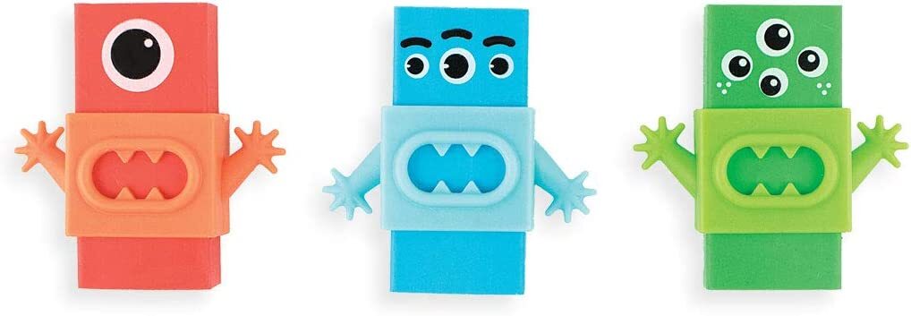 Set of 3 Monster Eraser | eBay