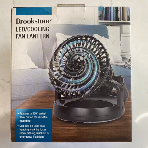 Brookstone LED/Cooling Fan Lantern: Camping, 360 swivel, Tabletop or ...