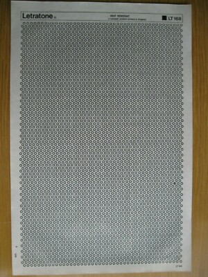 .1 x Letraset Letratone Sheet LT168 (bb) | eBay