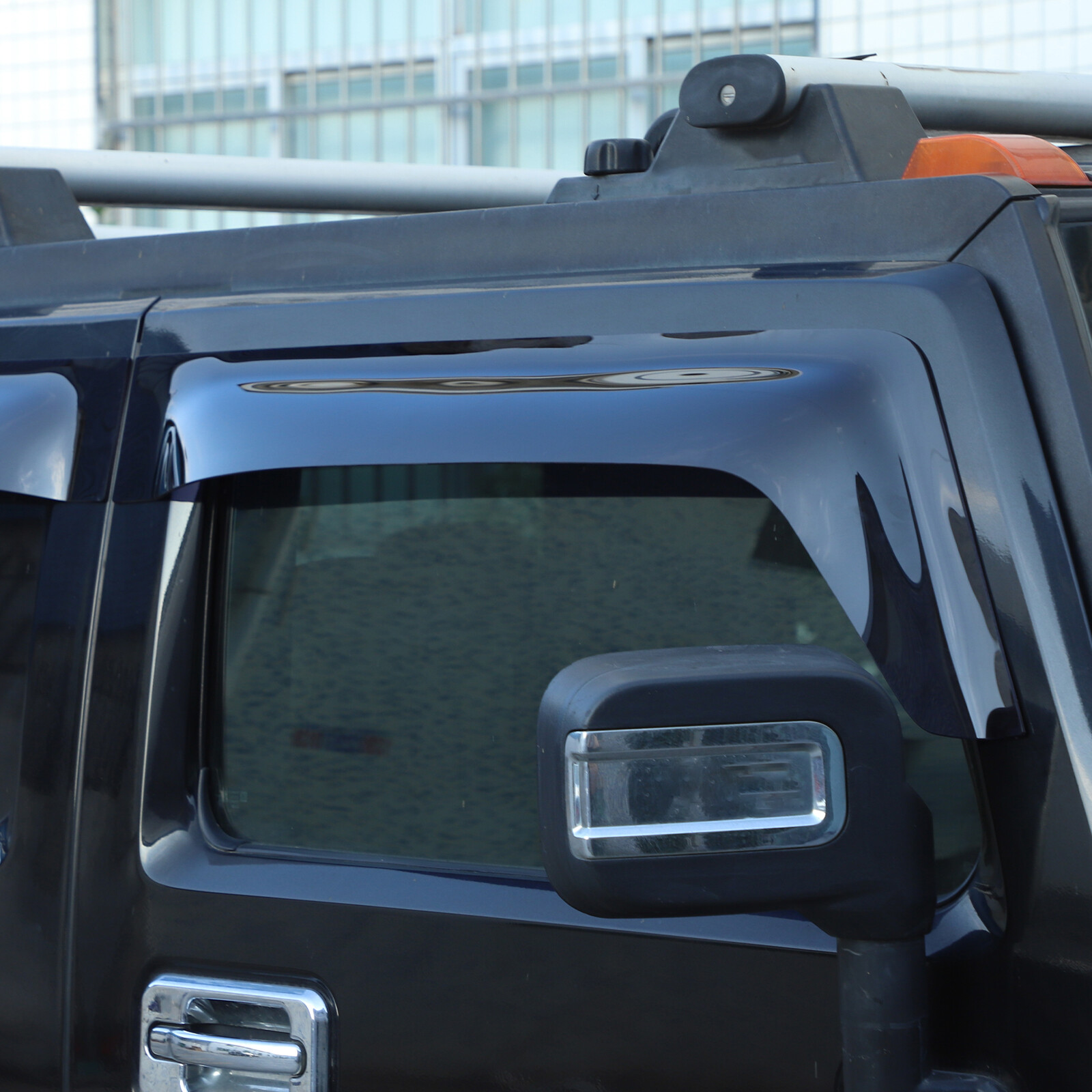 Smoked Side Window Wind Deflector Guard Visor 4PCS Fit For Hummer H2 ...