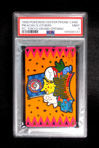PSA 9 Pokemon Phone Card Pikachu & Others Holo Japanese Center Tokyo ...