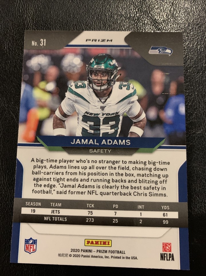 2020 Panini Prizm Red White & Blue Jamal Adams Card # 31🔥🔥🔥 | eBay