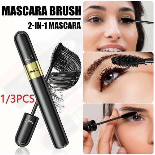 1/3X Eyelash Mask Waterproof Mascara 2in1 Brushes Long-Lasting ...