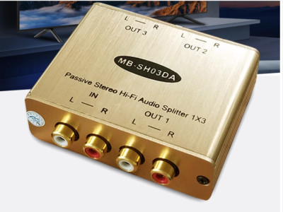 Passive HIFI Audio splitter audio signal splitter RCA splitter 1 Input ...