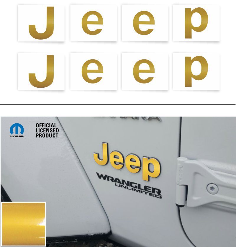 2018-2023 Wrangler JL JEEP Fender Badge Overlay Decal Stickers | eBay