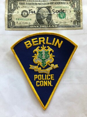 Berlin Connecticut Police Patch un-sewn in great shape | eBay