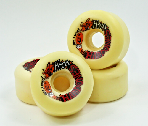 Set of 4 Rare Vintage ALVA HARD ONES Skateboard Wheels 59mm NEW OLD ...