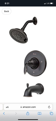 Pfister LG89-8CBY Avalon Tub and Shower Trim Kit Tuscan Bronze | eBay